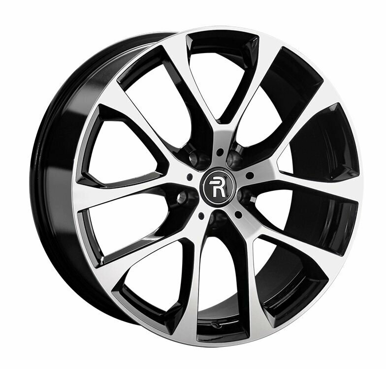 Колесный диск Replay B249 20x9" PCD5x112 ET35 D66,6 черный глянцевый с полированными лучами