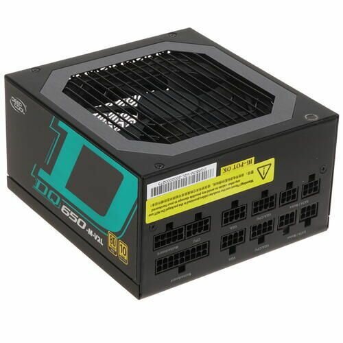 Блок питания Deepcool DQ650 650W (DQ-650-M-V2L) черный - 650 Вт, 80+ Gold, ATX 20+4 пин, 4 pin + 4 pin CPU, 8 SATA, 2 x 6 pin PCI-E