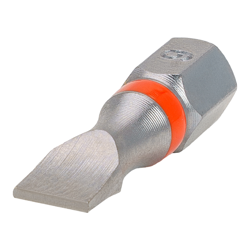 Бита sl 1,0х6,0 25 мм хвостовик С6,3 мм торсионная mte (3 шт)