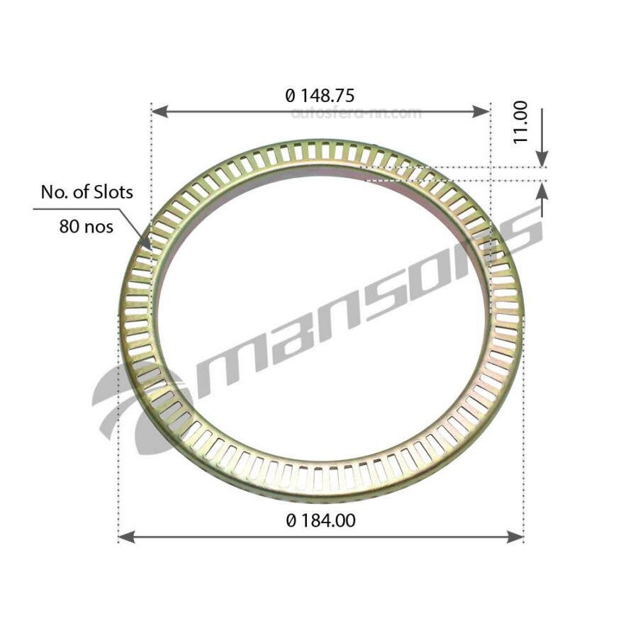 MANSONS 600171 Кольцо ABS
