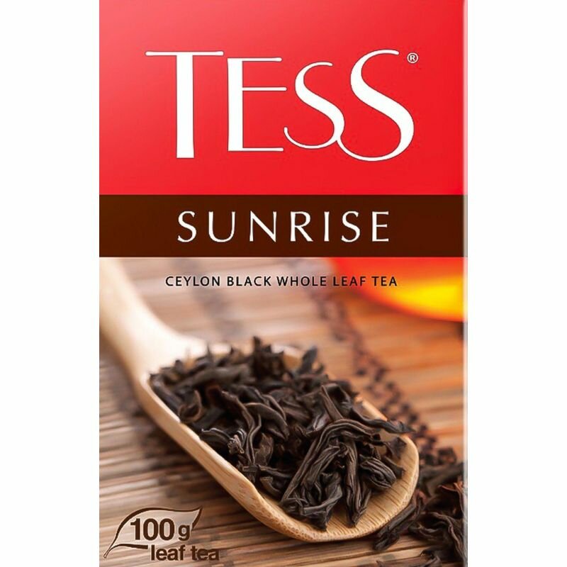 Чай Tess Sunrise листовой черный, 100 г