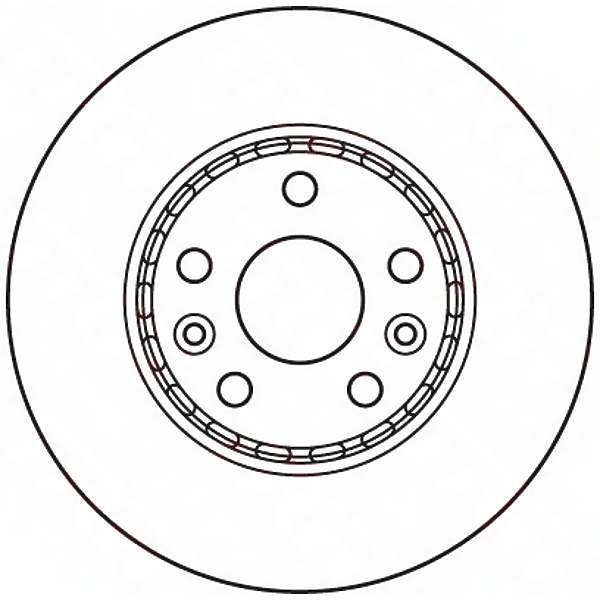 TRW DF6110 (0235443 / 088230 / 0986479555) диск тормозной renault: Kangoo (Кангу) 08-