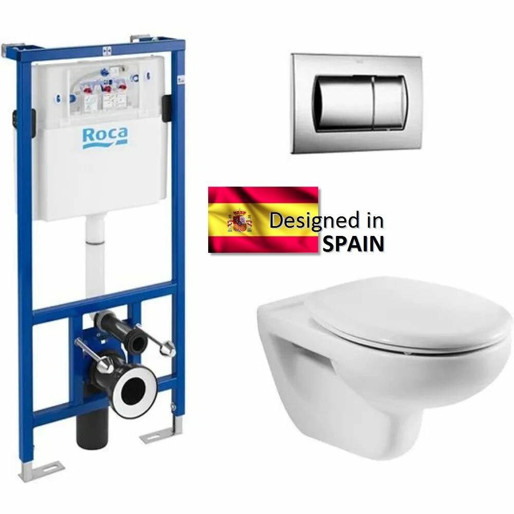 Инсталляция с унитазом комплект Roca Mateo 893100010