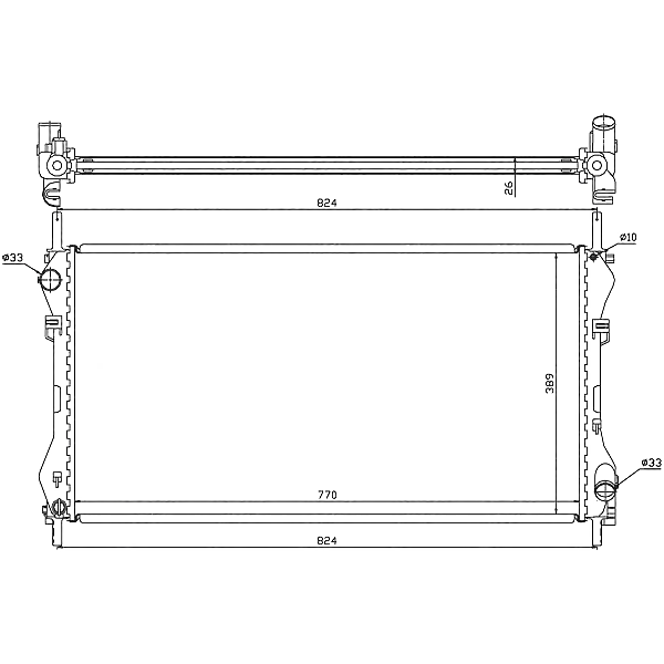 STELLOX 10-25375-SX (1025375_SX / 1671800 / 1C1H8005FD) радиатор системы охлаждения\ Ford (Форд) Transit (Транзит)