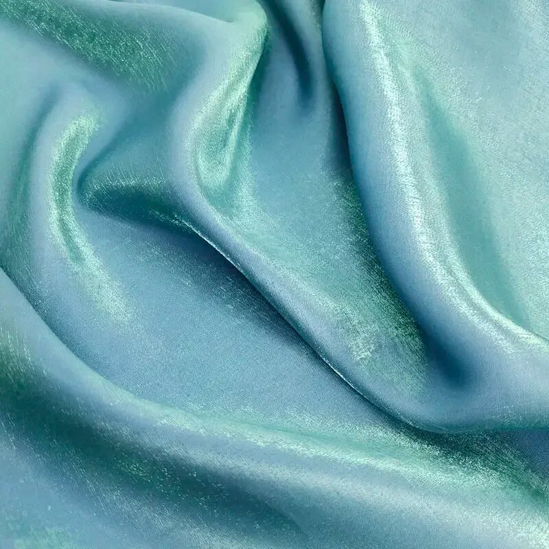 Мерсеризованная атласная ткань 100*150 см Бирюзовый, 4