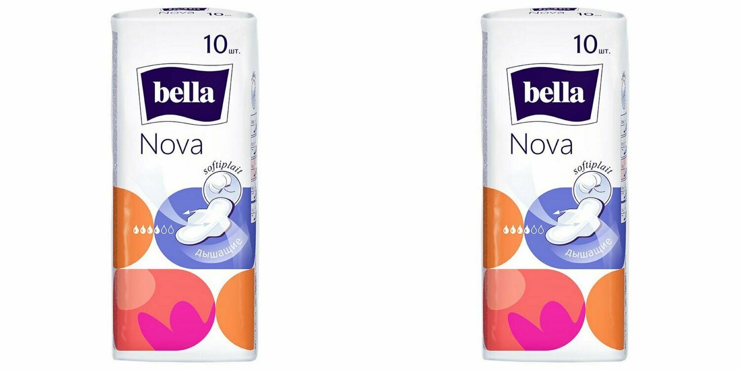 BELLA Прокладки гигиенические Nova с крылышками, 10 шт, 2 упак.