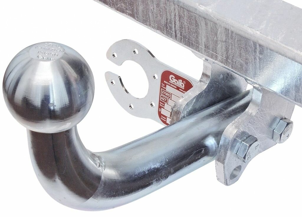 Фаркоп оцинкованный Galia V090A для Volkswagen Caddy 2020-(паспорт и сертификат в комплекте)(без электрики)