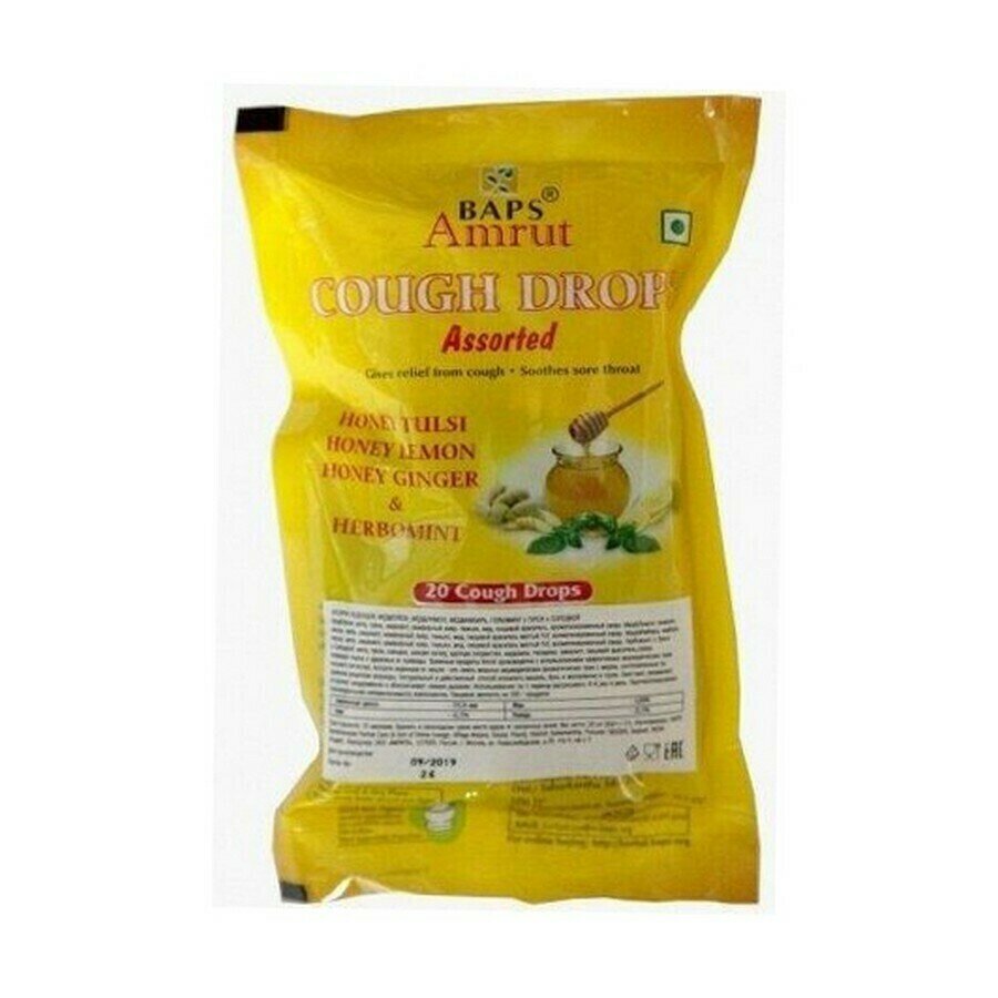 Леденцы от кашля Ассорти Baps Amrut 20 шт