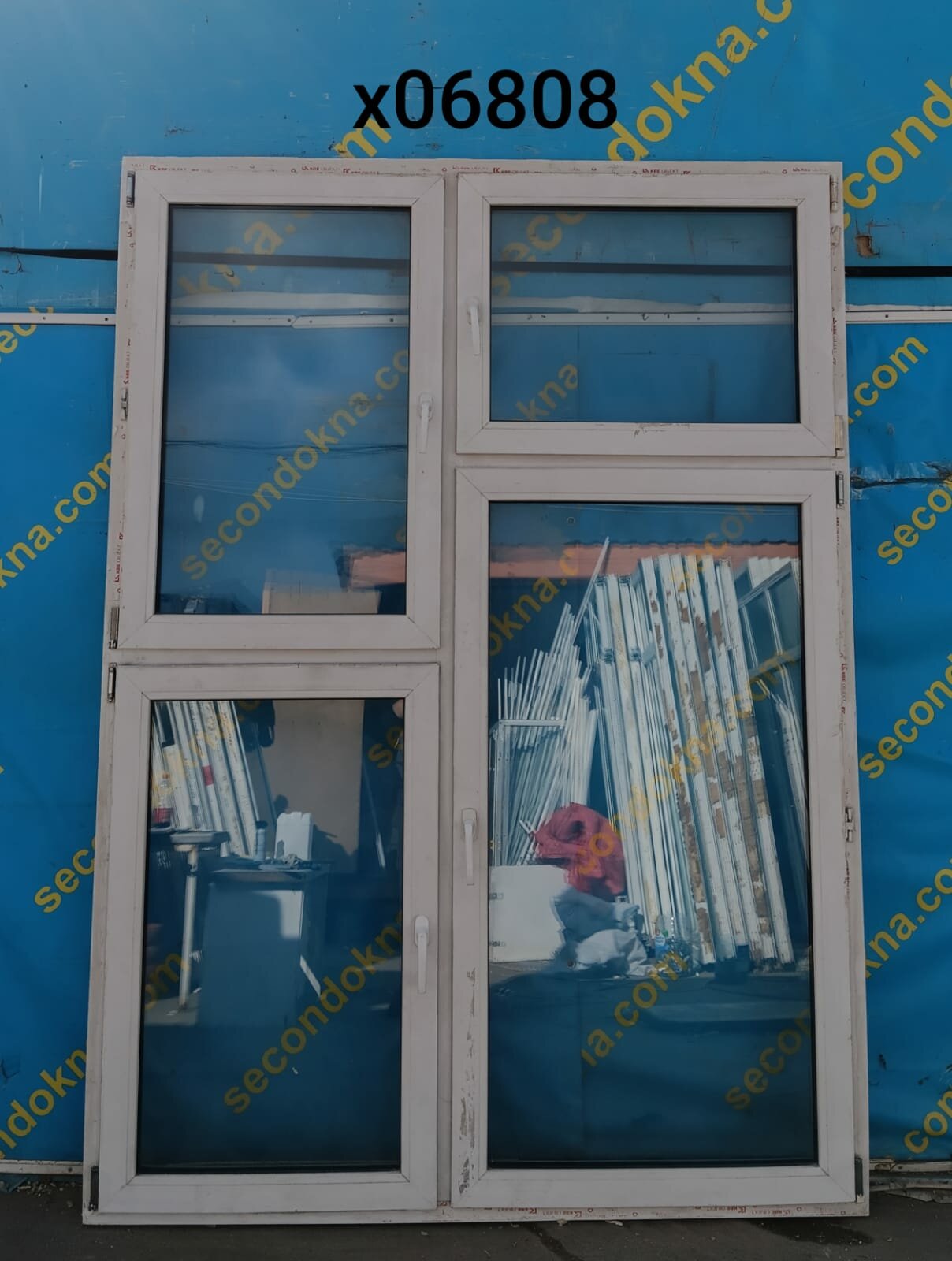 Пластиковое окно Б/У 2300(в)х1650(ш)