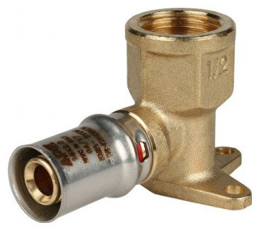 Водорозетка Stout 1/2"х16 для PE-Xb/AL/PE-XB настенная с креплением короткая