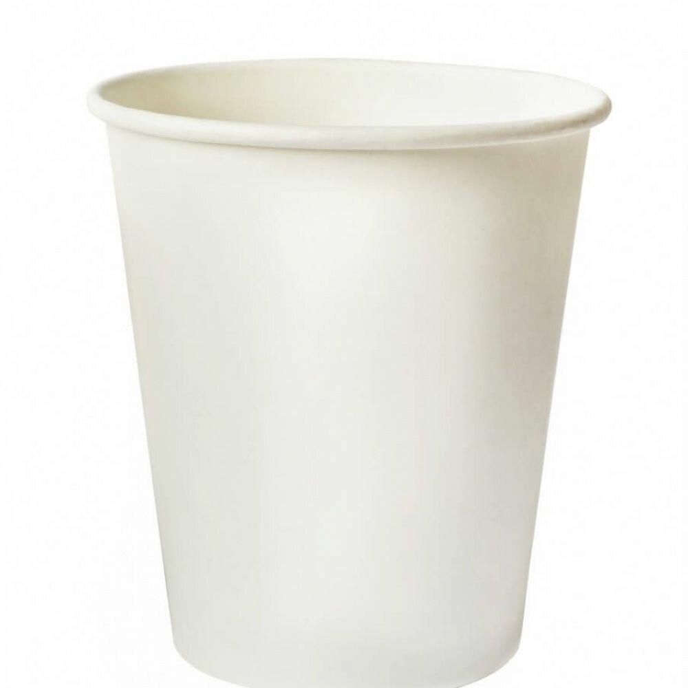 Набор стаканов картонных 180мл d-73мм белый уп/50шт для горячего