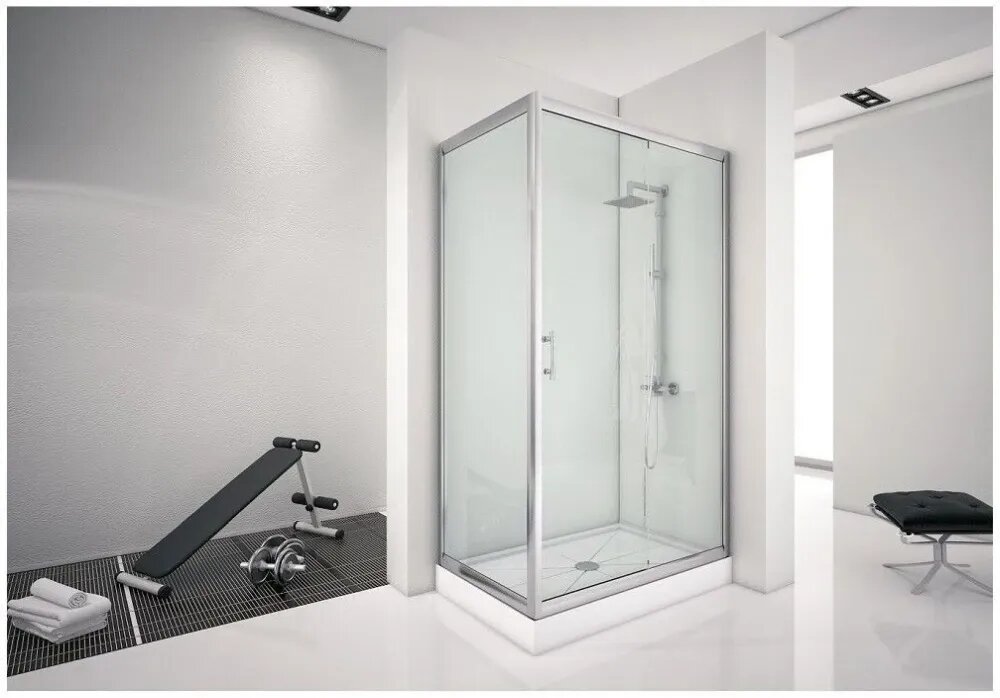 Душевой уголок Aquanet Alfa NAA1131 1600800 160x80 профиль хром прозрачное стекло