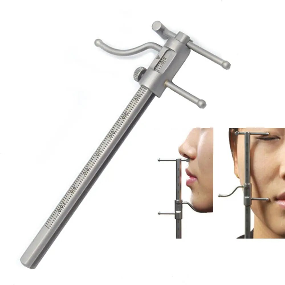 Стоматологический ортодонтический скользящий штангенциркуль индикатор подбородка зубной имплантат измерительный Калибр линейка 0-100 мм