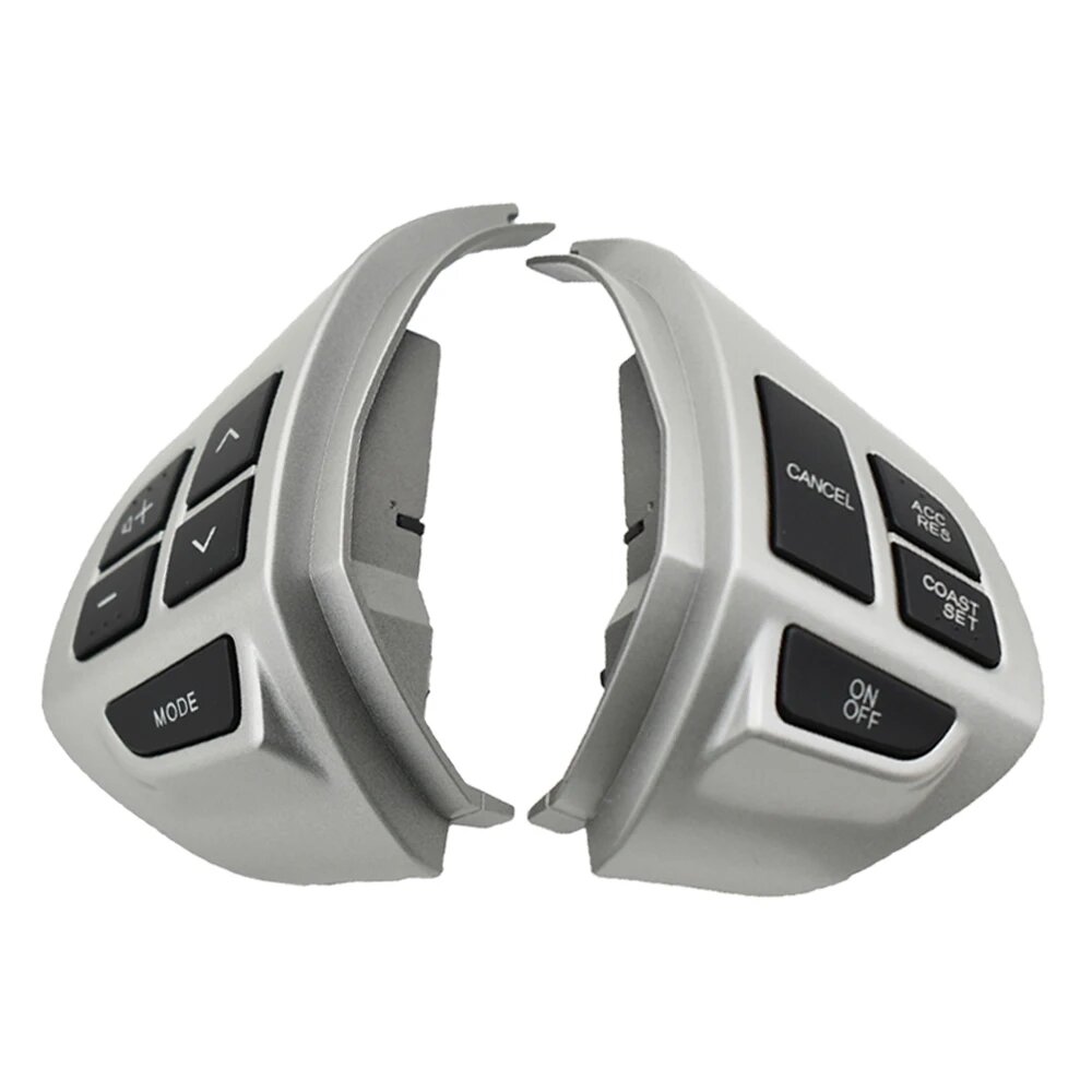 Серебряные кнопки на руль для переключателя круиз-контроля для Mitsubishi ASX Right-Left-no wire