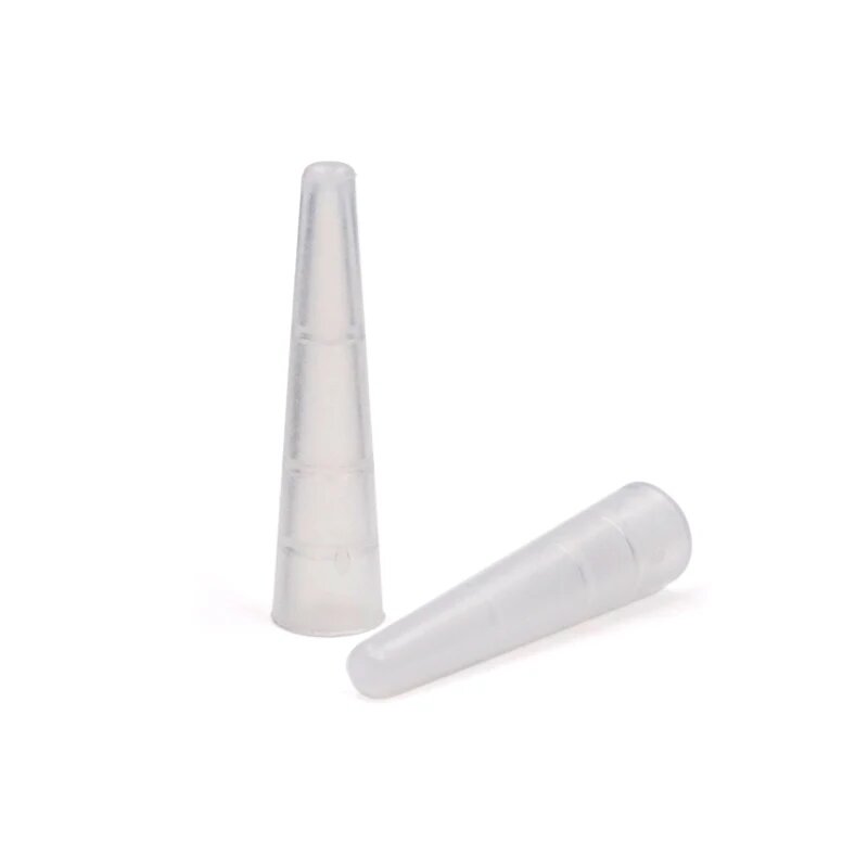 Пинцет для прививки ресниц, защитный чехол, колпачки для пинцета, пластиковый защитный чехол, вспомогательные инструменты, 100 шт