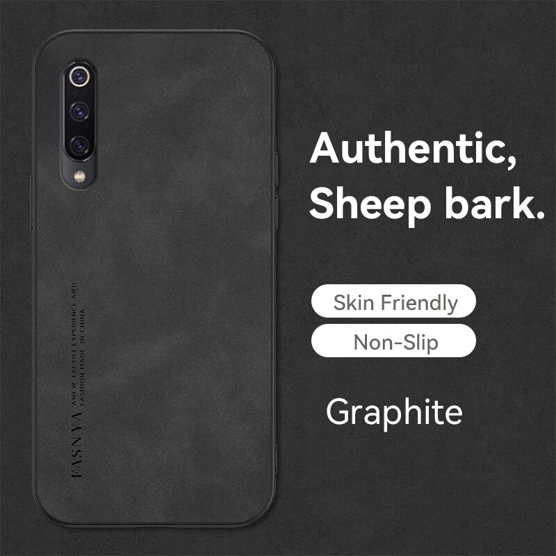 Роскошный кожаный чехол из овчины для Xiaomi Mi 8 9 10 10T Lite Se Pro A3 A1 A2 9T Note 10 Mix 2s 3 4 Мужская задняя крышка Xiomi Mi9 Mi10 Black, mi 9