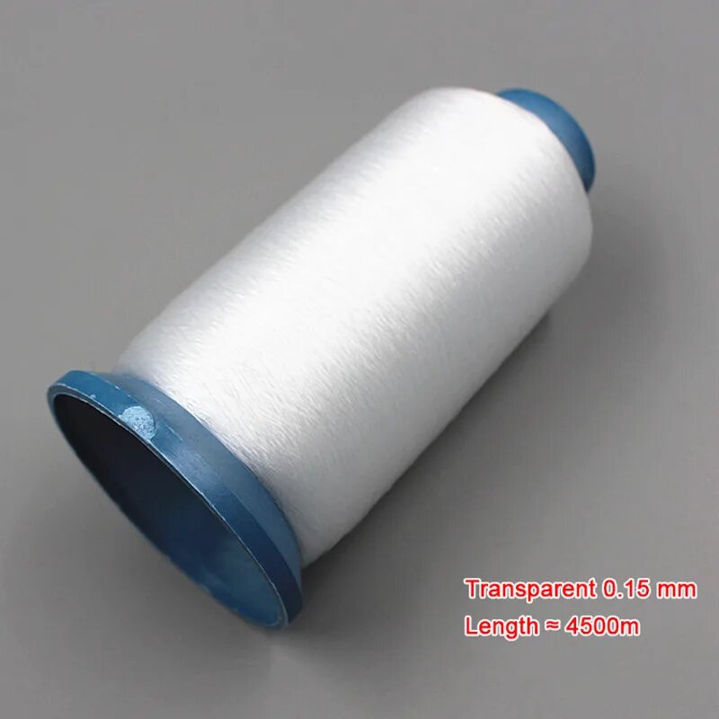 Невидимая нейлоновая нить 4500 метров Синий, 0.15mm transparent