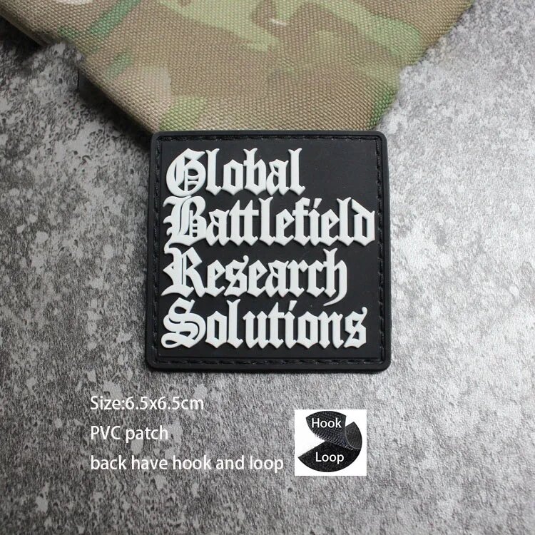 Тактическая повязка GBRS, PVC, 6x6.5 см