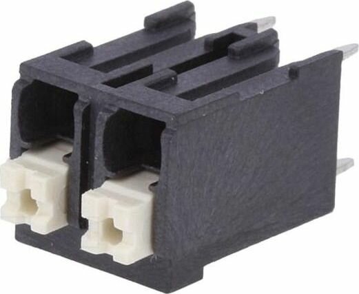 Зажимная рейка DEGSON DG212V-THR-5.0-02P-13-100A(H) для печатных плат прямой 500мкм 2 полюса 1шт