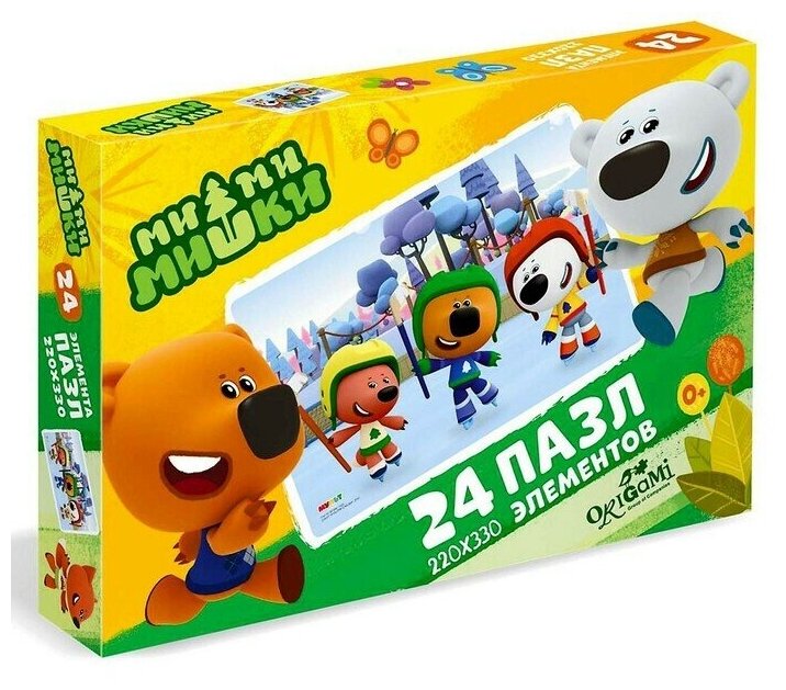 Пазлы 24 деталей. Ми-Ми-Мишки. Сезон хоккея 05669, (ООО "Оригами")