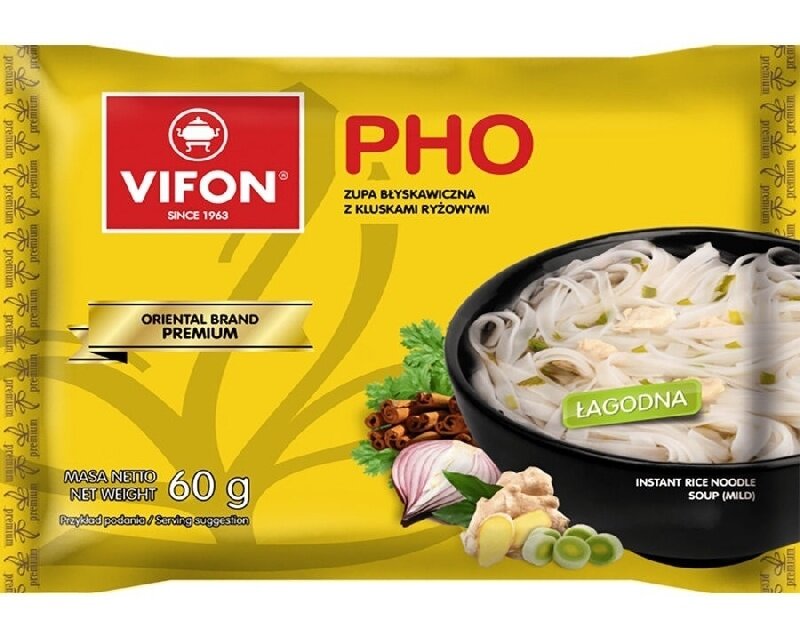 Лапша VIFON PHO Premium рисовая быстрого приготовлениия /пакет/ 60г