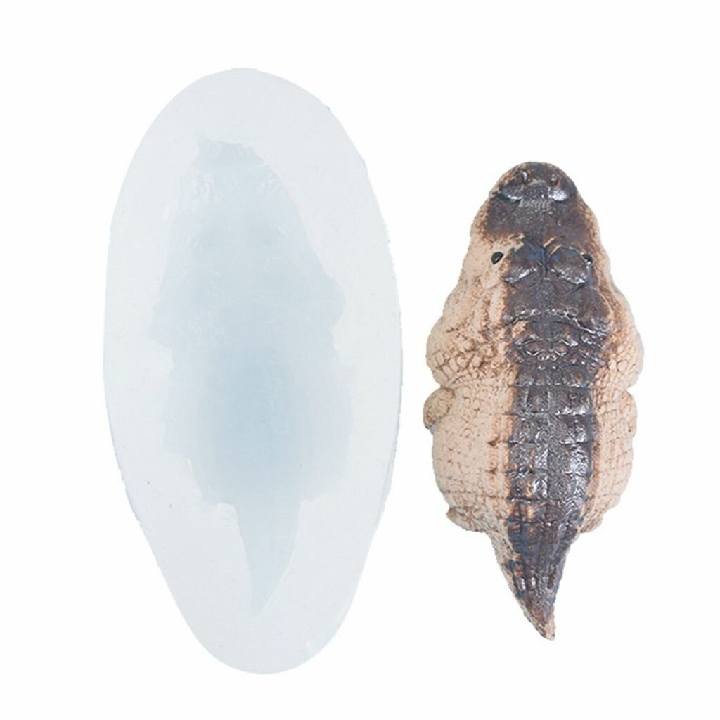 Маленькая силиконовая форма для крокодила