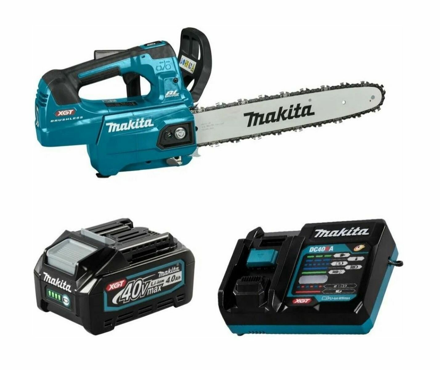Аккумуляторная цепная пила Makita UC004GM101 40В XGT 1400Вт 35см. (1акк. 4Ач, З/У)
