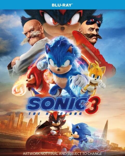 Соник 3 в кино (новинка 2024) Blu-ray (блю-рей)