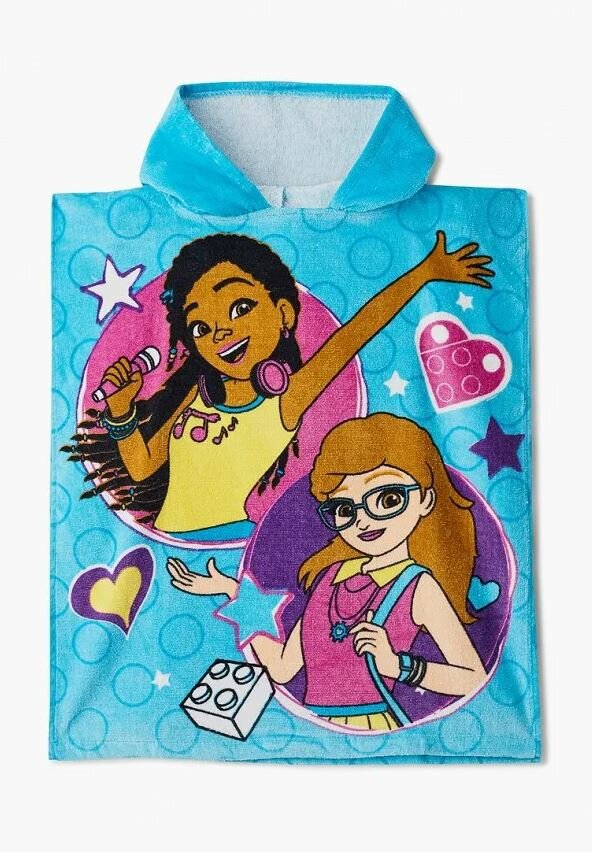 Пончо-халат LEGO Friends Sister, хлопок 100%, цвет бирюзовый