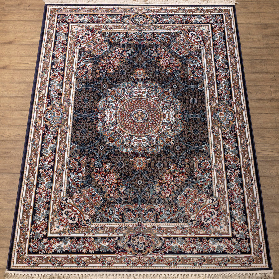 Ковер, Прямой, Темно-синий, Бежевый, Красный, Золотистый, Синий, Классический, Персидский, на пол, в гостиную, спальню, в ассортименте (240 см. на 340 см.)