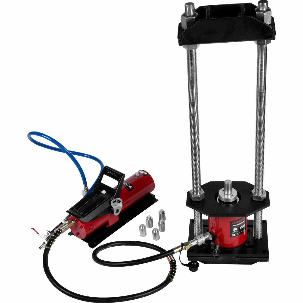Выпрессовщик шкворней пневмогидравлический 50 тонн, ход 50 мм (в комплекте с педалью) Harrison HRH-SH050050PA