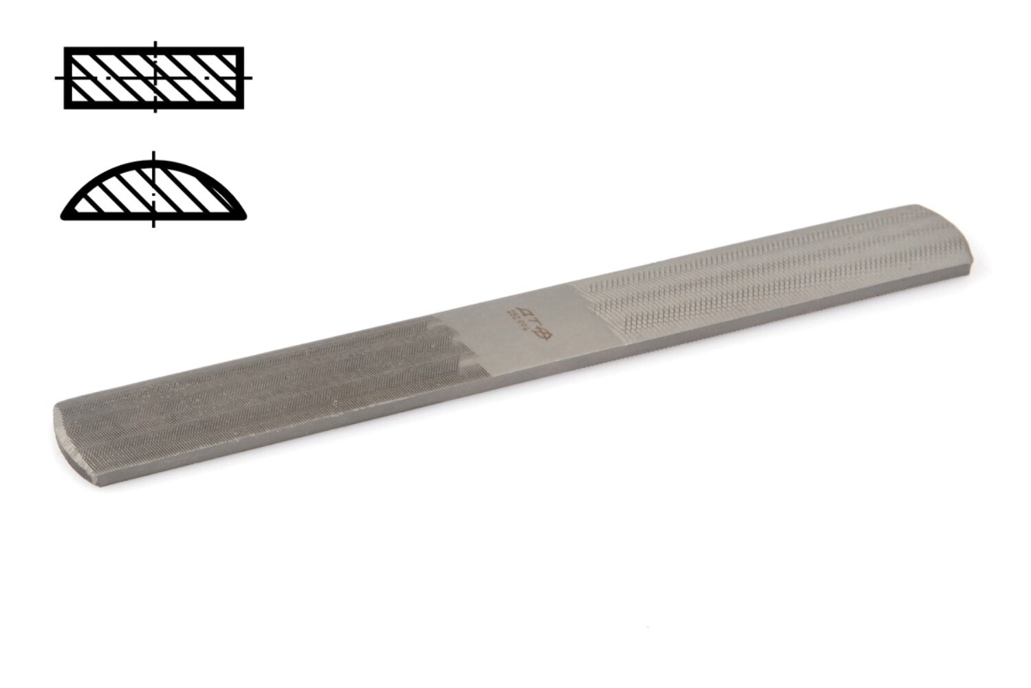 Напильник Дело Техники 4 в 1 №1, №3 200мм, двойная перекрёстная насечка, 252994