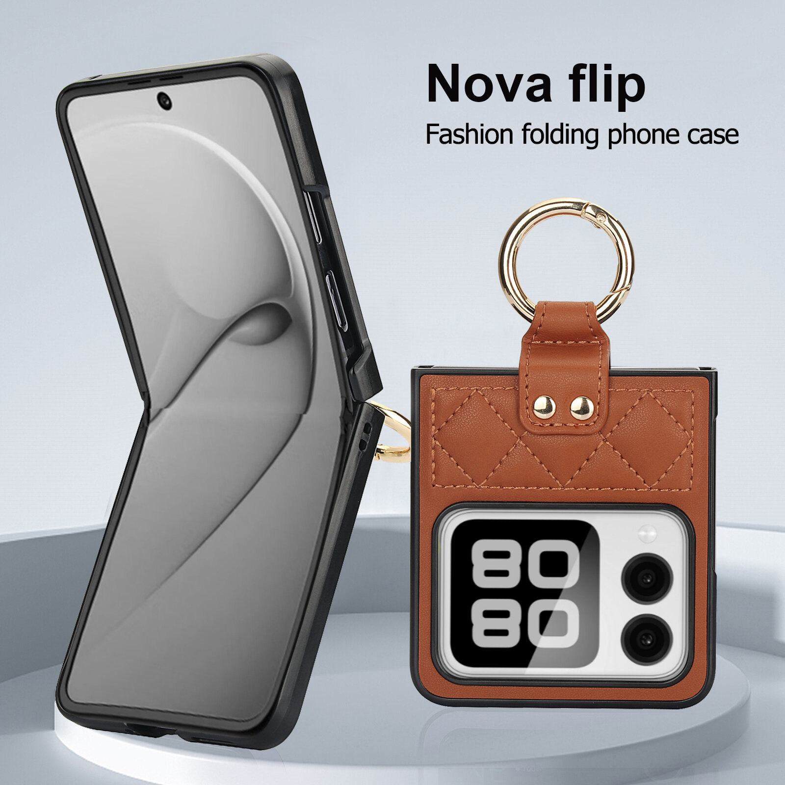 Подходит для Huawei Nova Flip / Хуавей Нова Флип Чехлы для телефонов, с защитой камеры и с подставкой противоударный, Nova Flip, подставка, soft touch,360° Полная защита, резина, пластик