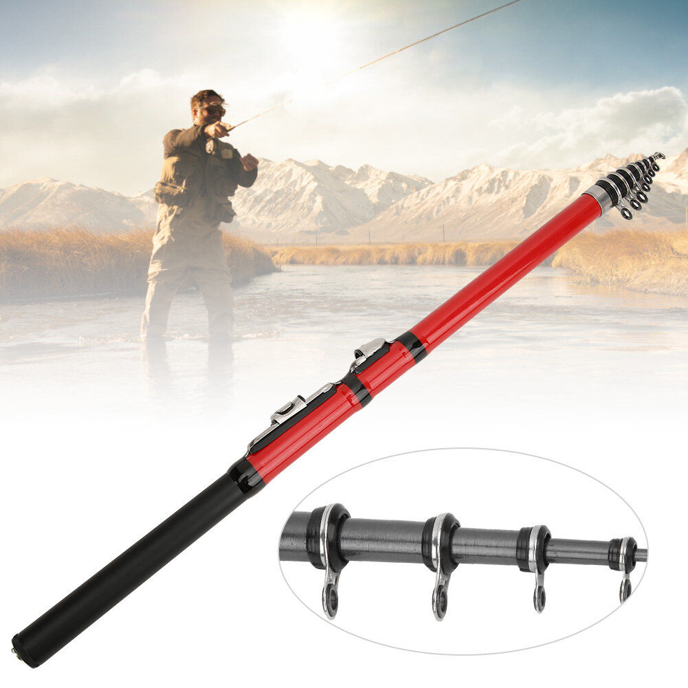 Уличная карбоновая мини-телескопическая короткая удочка с мягким хвостом, 2,7 метра