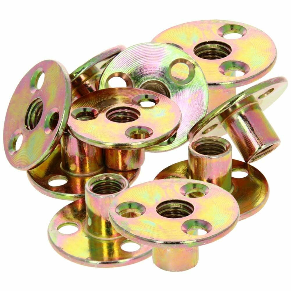 16 фланцевых гаек m10, заклепочные гайки с 3 отверстиями, оцинкованная углеродистая сталь с круглым дном