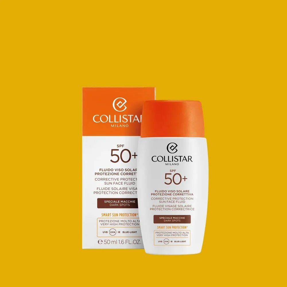 Collistar - Fluido Viso Solare Protezione Correttiva SPF 50+ Солнцезащитный флюид для лица с очень высокой степенью защиты 50 мл