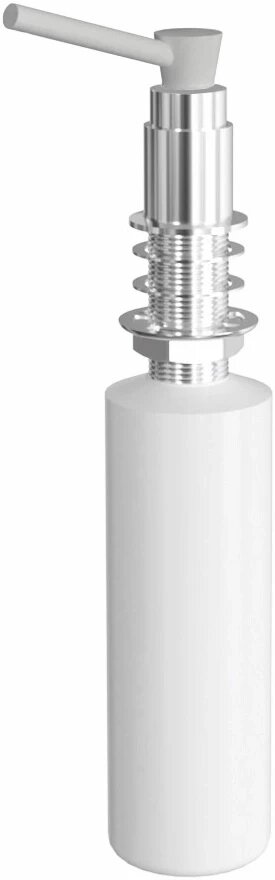 Дозатор для жидкого мыла Florentina Каскад 703.725.0000.305 300 мл, встраиваемый, для кухни, хром/грей