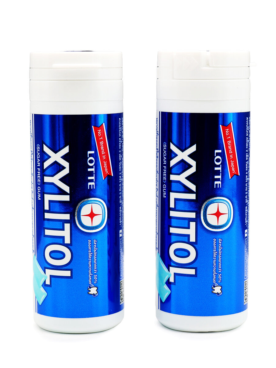 Lotte Жевательная резинка без сахара с ксилитолом освежающая мята Xylitol Gum Fresh Mint Flavor, 2 шт х 29 г