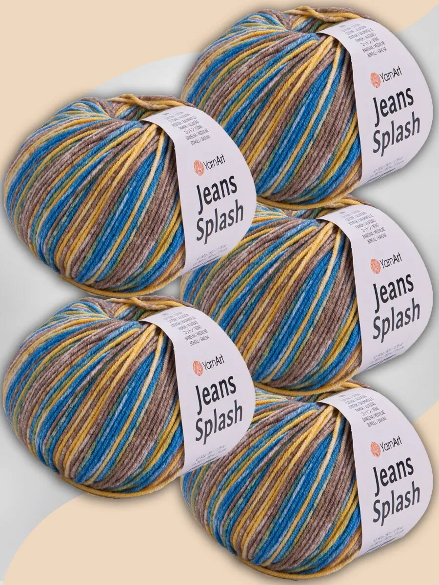 Пряжа для вязания YarnArt Jeans Splash 5 мотков, цвет 960