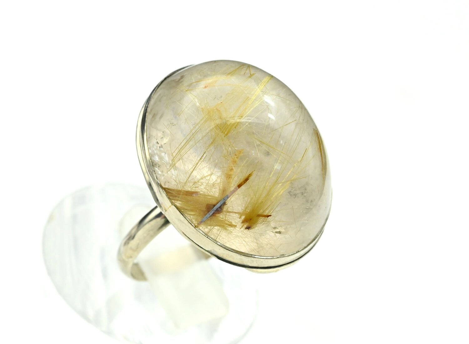 Кольцо, кварц, агат