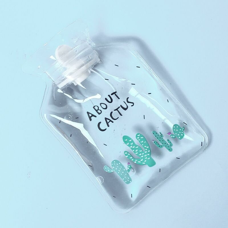 Простая бутылка для горячей воды с впрыском прозрачной воды из ПВХ