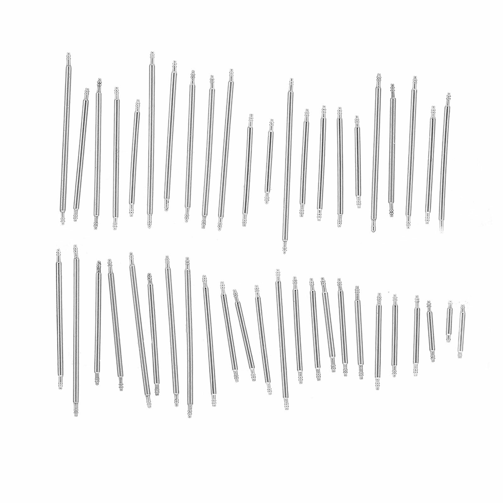 Watch Pins Stainless Steel Watchband Sturdy Spring Bar Repair 60pcs