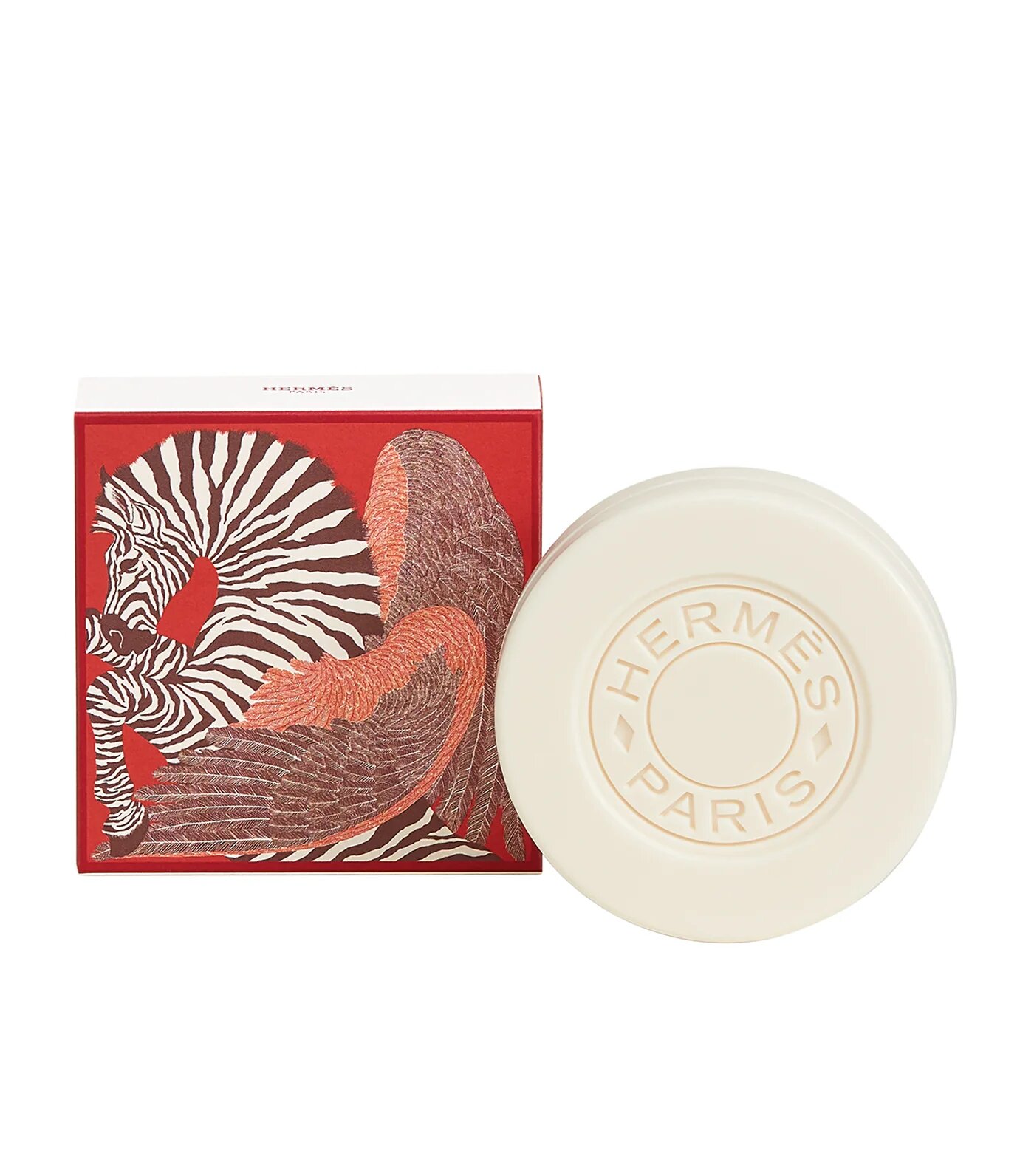 Мыло HERMÈS Eau de Rhubarbe 100г | Парфюмированное | Кисло-сочный ревень и бархатный белый мускус