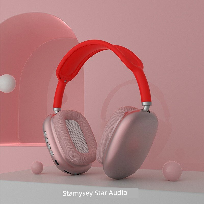 Беспроводные наушники Bluetooth с 12-18 часовым сроком работы, красный для четкого звука