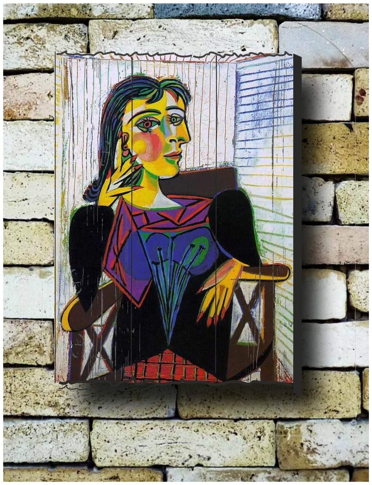 Картина на досках «Портрет Доры Маар», Пабло Пикассо' 30/40 см