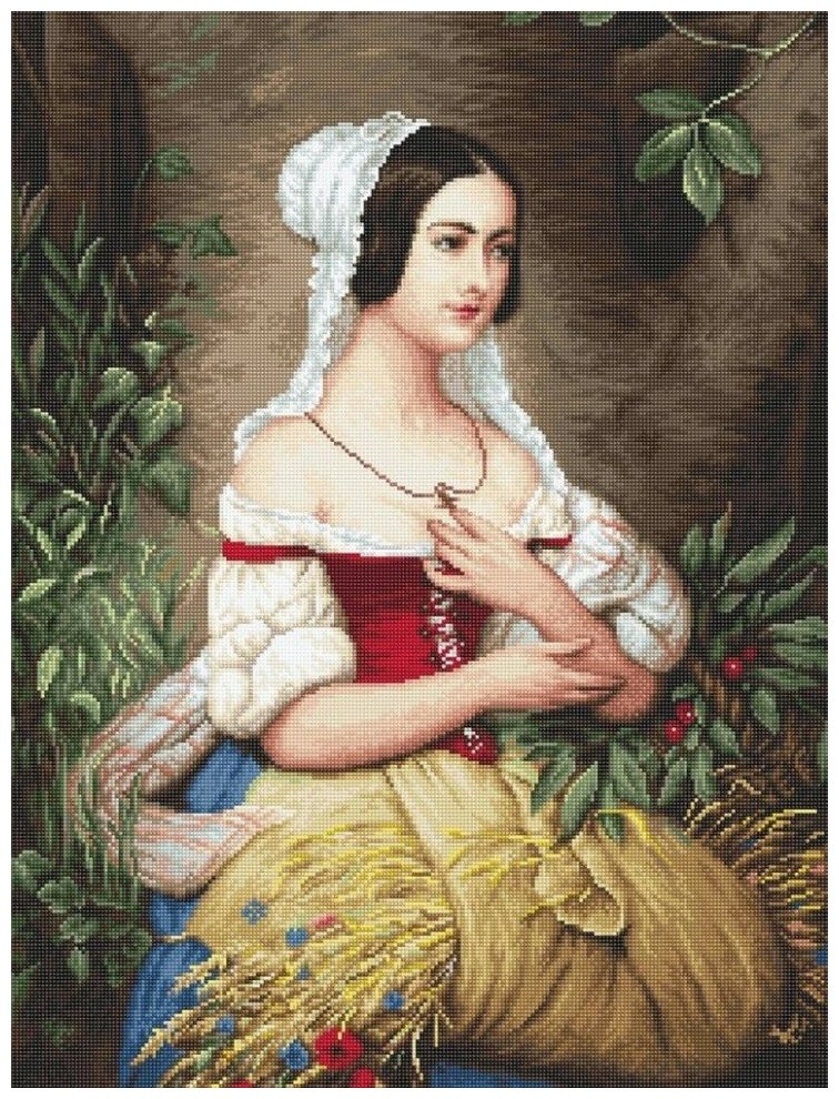 Набор для вышивания Luca-S #G576 Сборщица колосьев, Гобелен, 22 x 29 см