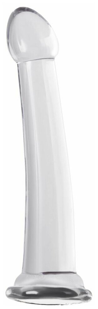 Toyfa Basic Прозрачный нереалистичный фаллоимитатор Jelly Dildo XL - 22 см. Классические дилдо