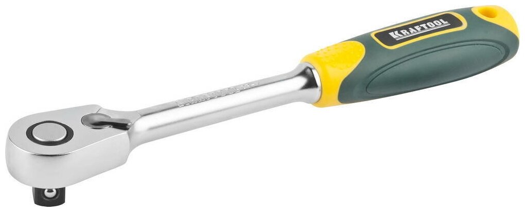 Трещотка KRAFTOOL 1/2", 60 зубцов, трещотка для торцовых головок, профессиональная Pro 27794-1/2_z02