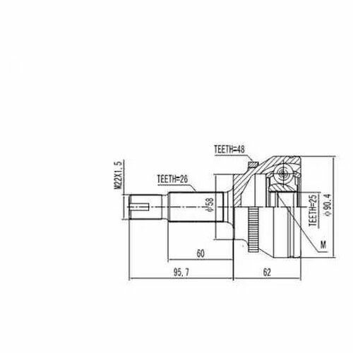 ШРУС AYWIparts AW1510183A