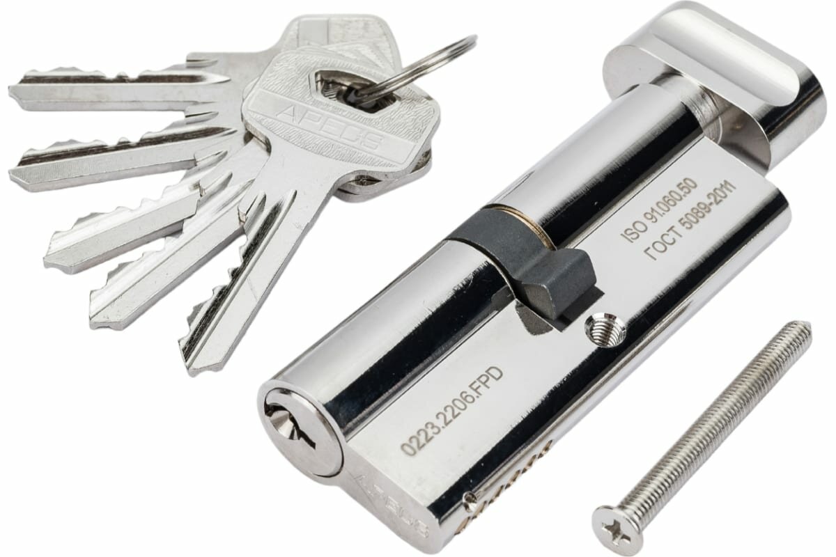 APECS Цилиндровый механизм SC-80-Z-C-NI 80-ZCN 2940